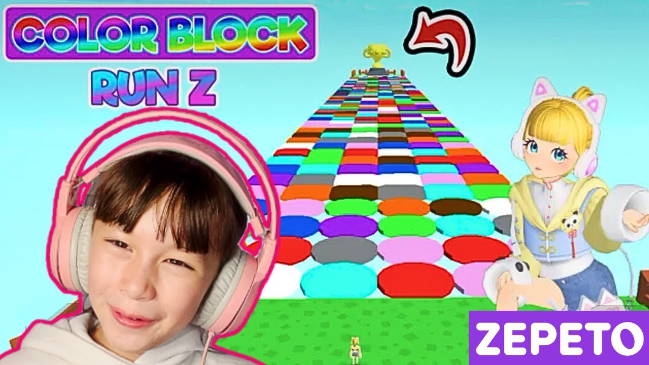🏃‍♂️ Race to Survival in Color Block Run Z! | 🌈 Zepeto Games - YouTube