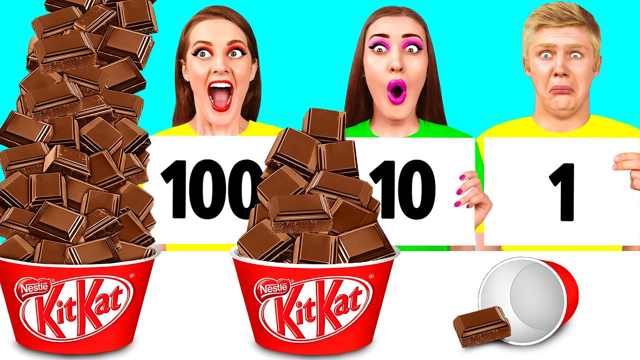 100 Layers of Food Challenge | Funny Food Hacks by RaPaPa Challenge ...