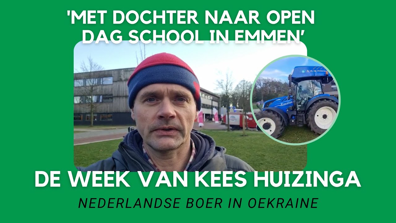 Oekraïne-vlogger Kees Huizinga: 'Trekker op waterstof bij school' - YouTube