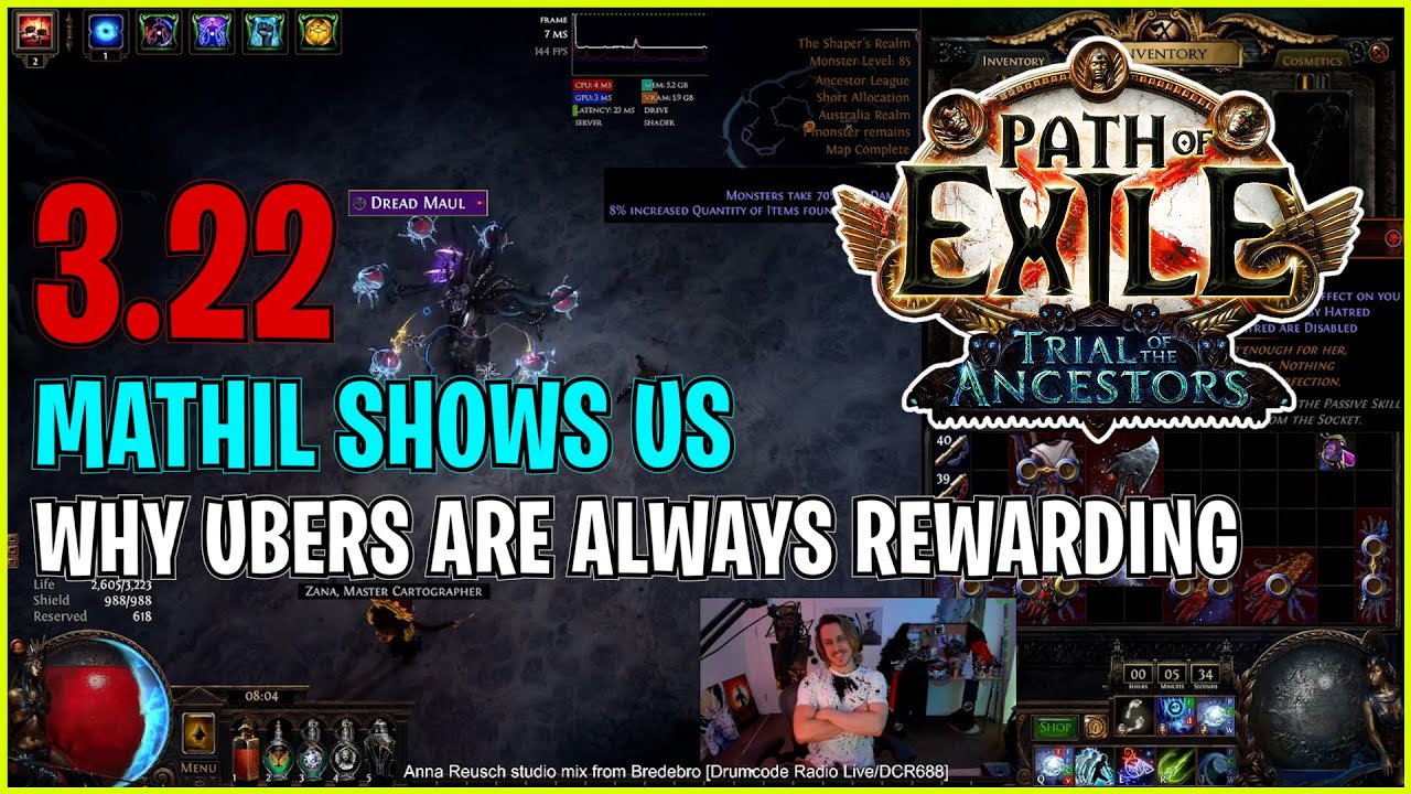 ⚡ POE 3.22 ⚡ Mathil shows us why ubers are always rewarding - YouTube