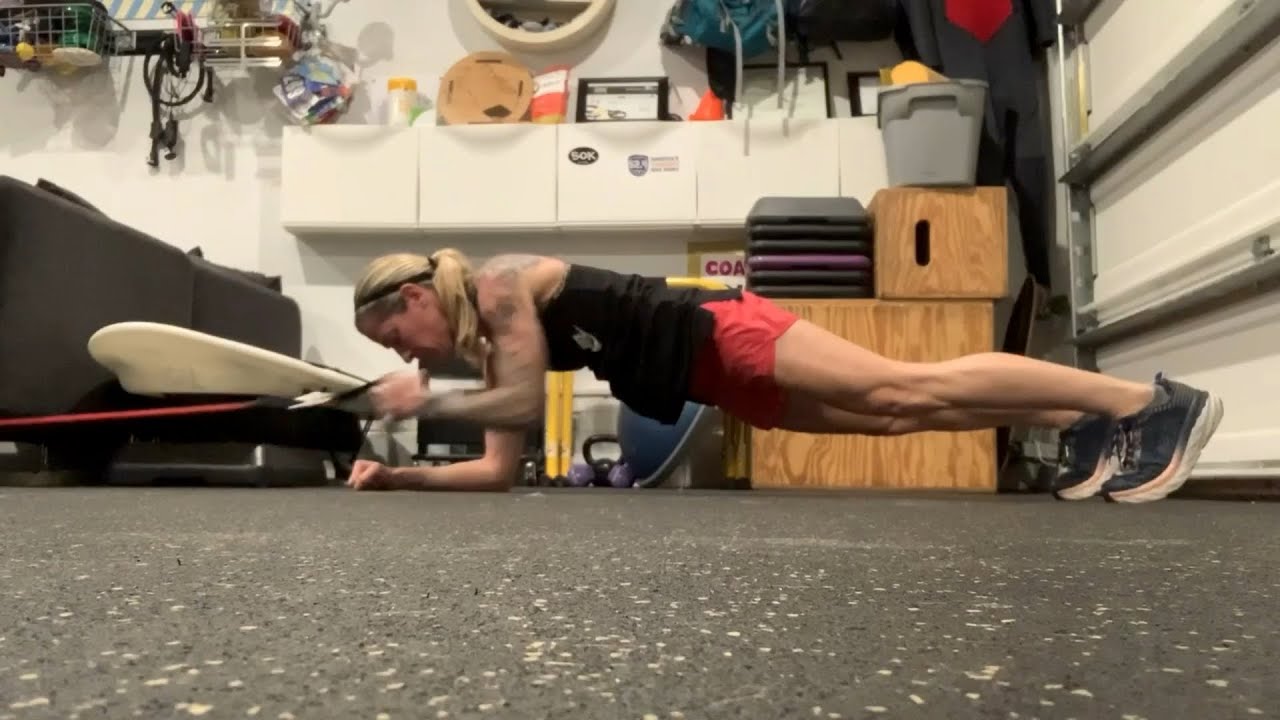 Plank with tricep extension - YouTube