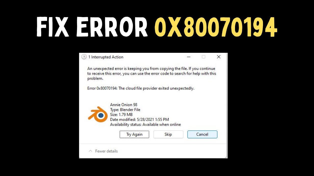How to Fix the OneDrive 0x80070194 Error in Windows 11