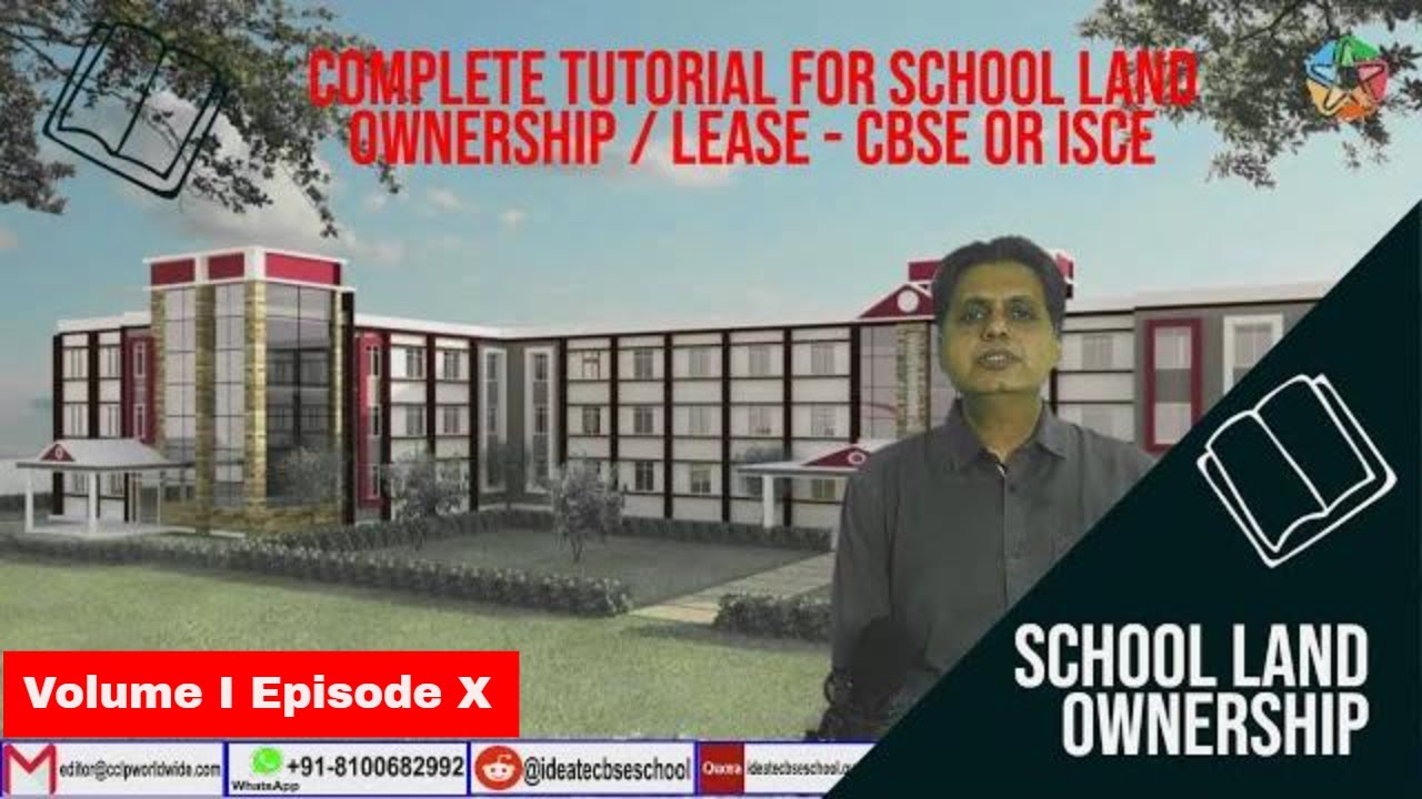 cbse school affiliation land requirement and ownership or lease ...