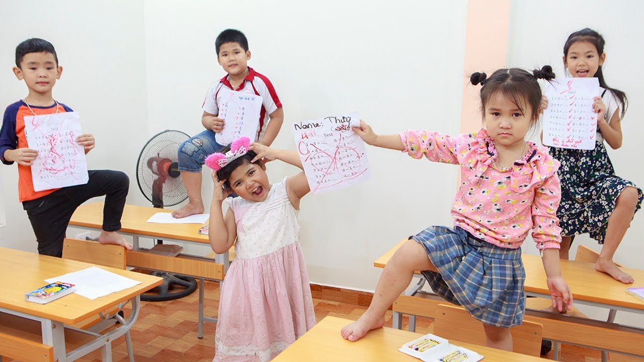 Kids Having Fun At School