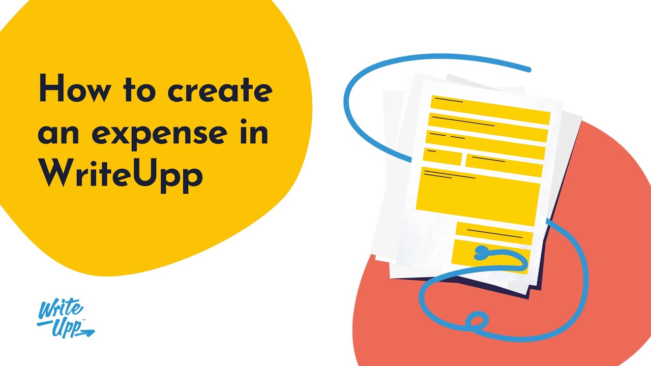 How to create an expense in WriteUpp - YouTube