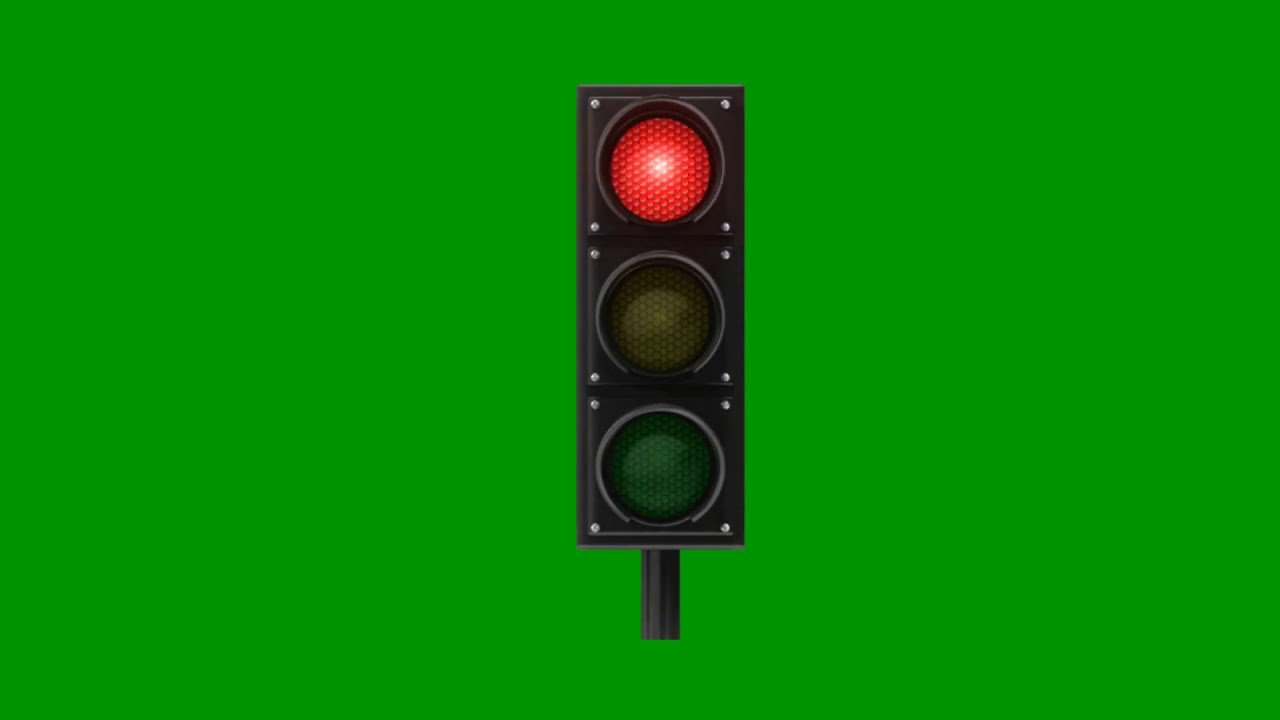 Traffic lights beautiful green screen animation || Motion Graphic ...
