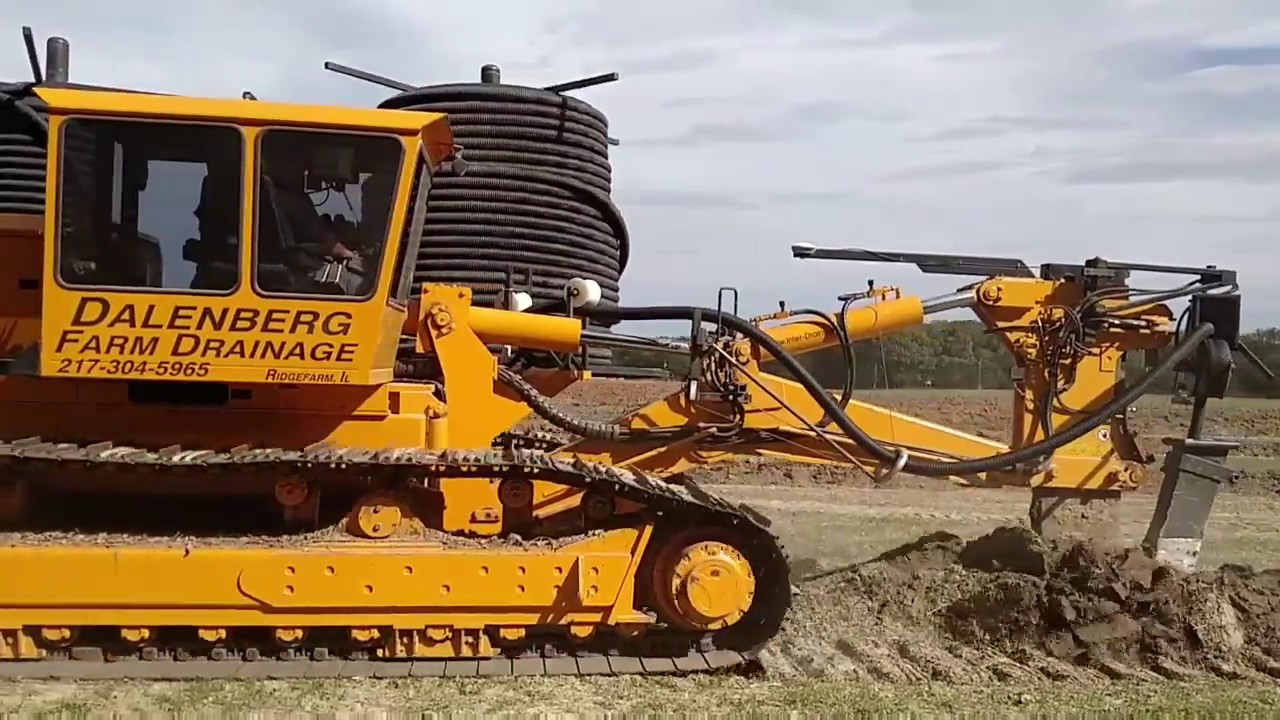 Dalenberg Farm Drainage - Inter-Drain 2040 SP Plow - YouTube