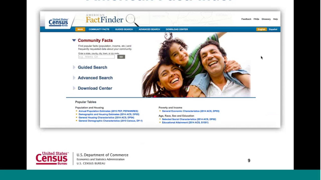 How to Navigate the American FactFinder - YouTube