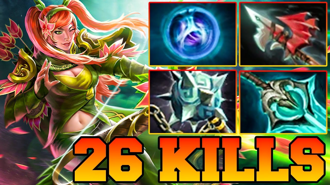 26 Kills Windranger Dota 2 !! Windranger Dota 2 Carry Offlane 7.35 Meta ...