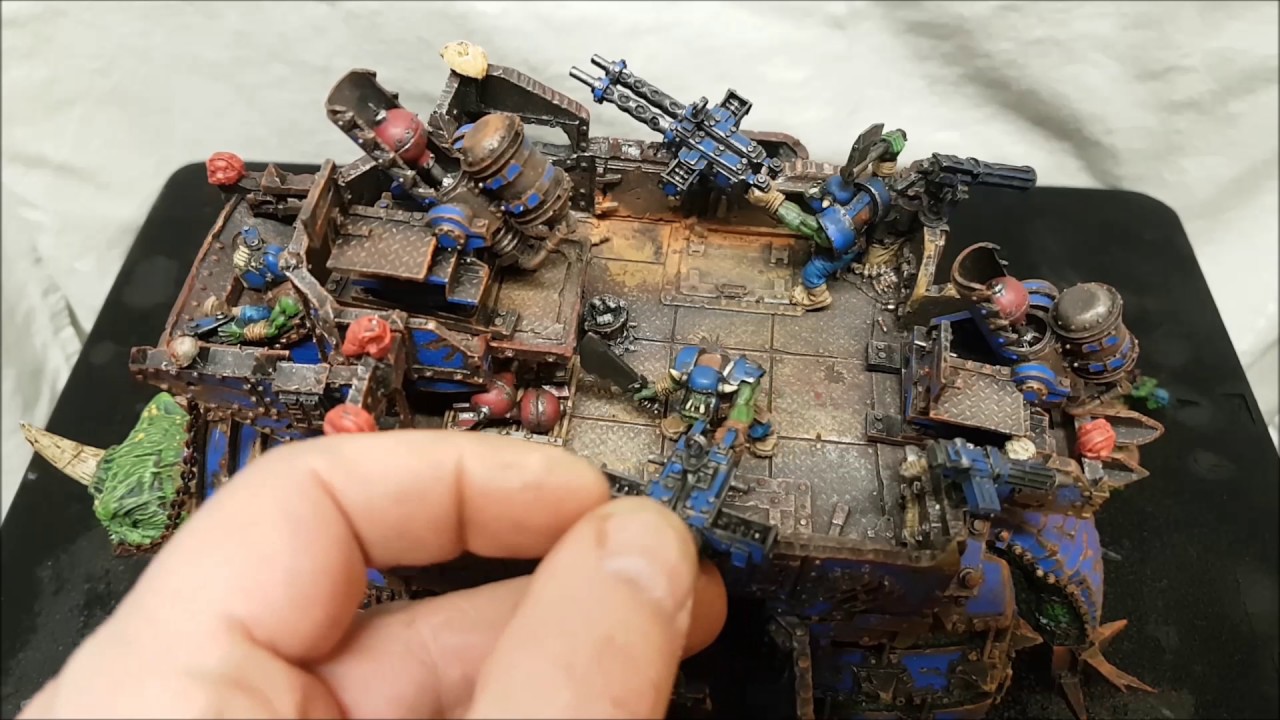 Warhammer 40k Ork Army gargantuan squiggoth - YouTube