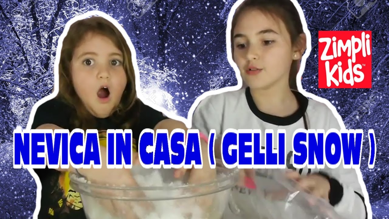 Neve in Casa ( Gelli Snow ) #zimplikids by Marghe Giulia Kawaii - YouTube