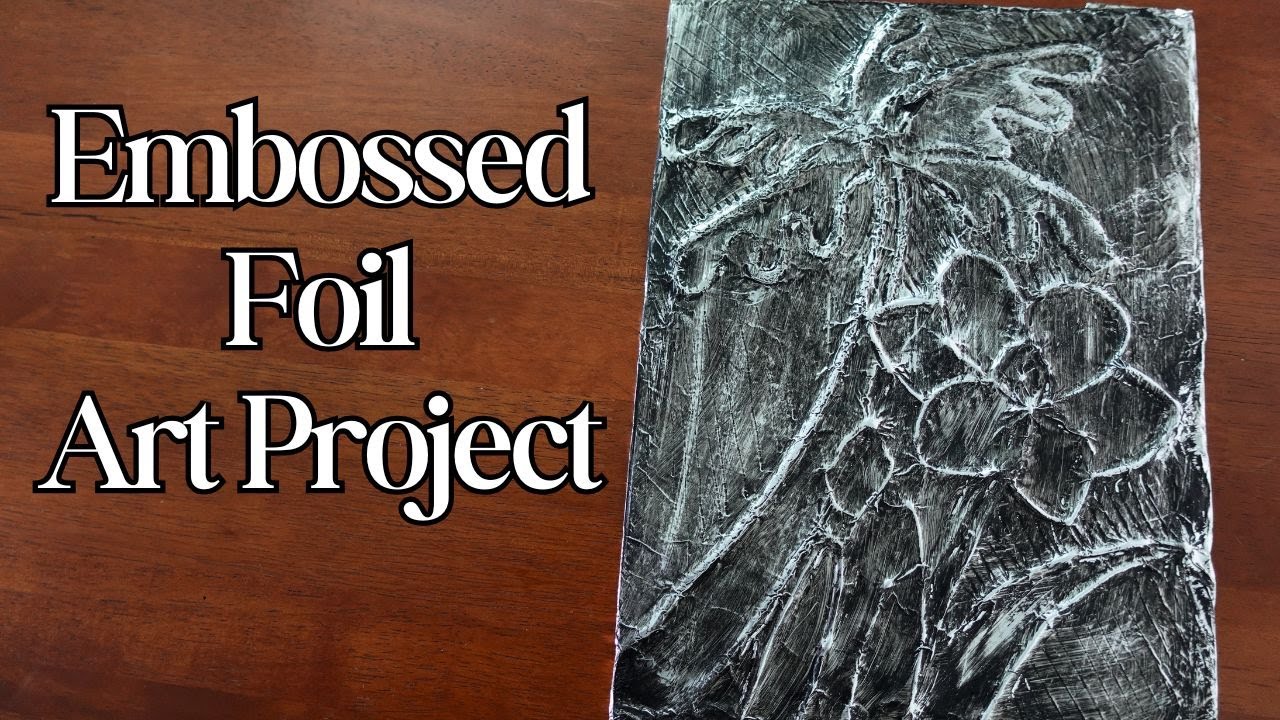 Embossed Foil Art Project | Ancient History Crafts for Kids - YouTube