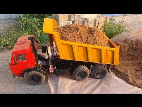 Amazing ! 15300 grams of sand in your dump truck back.   RC Kamaz 10scale