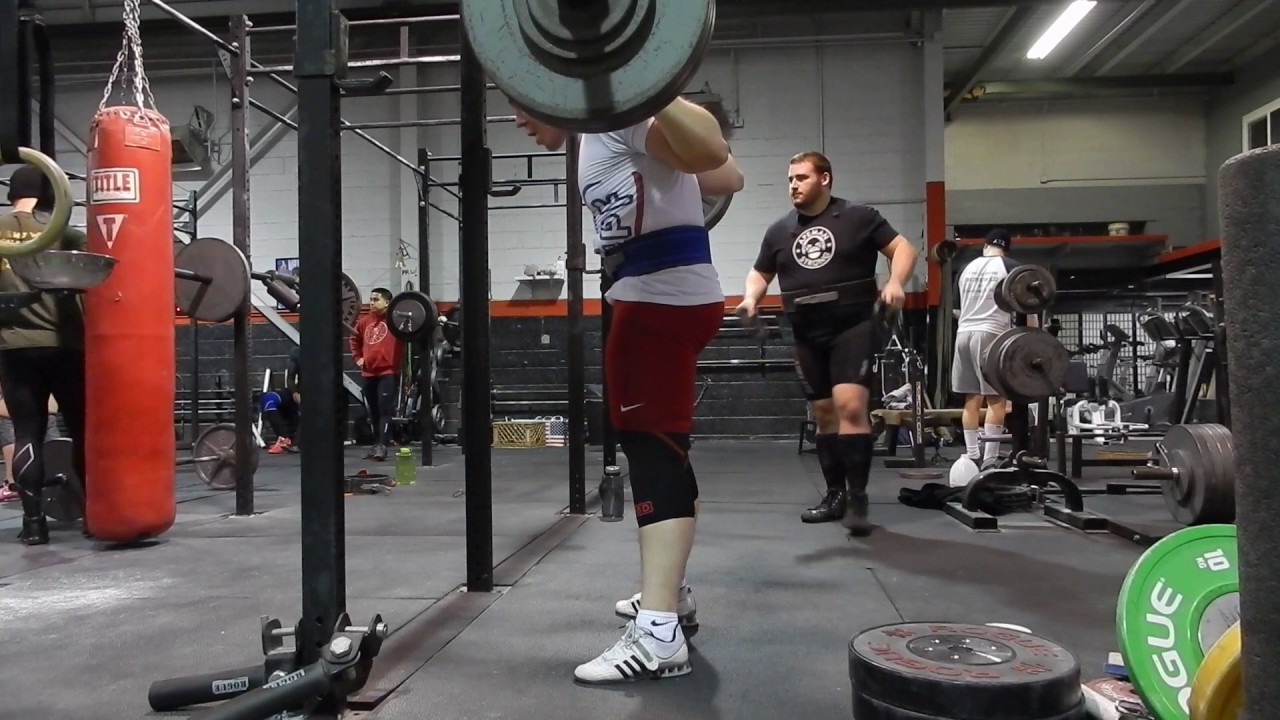 Comp Squat 345 x 4 (Set 2) - YouTube