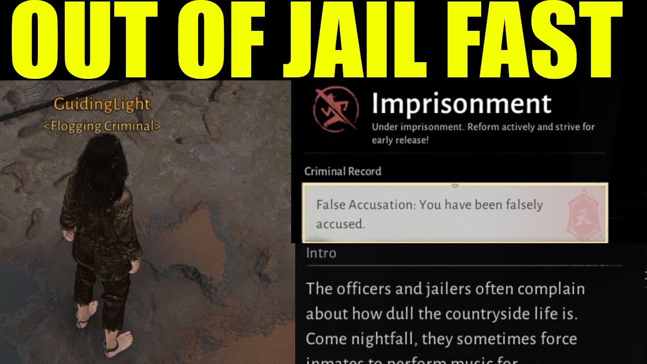 Where winds meet - how to get out of jail fast (No labor Time) - YouTube
