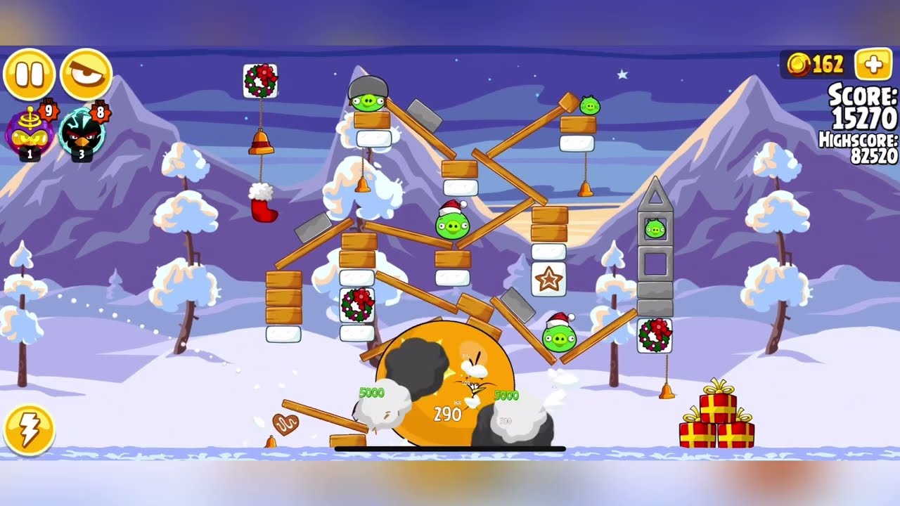 Angry Birds Seasons: Wreck The Halls Gameplay - YouTube