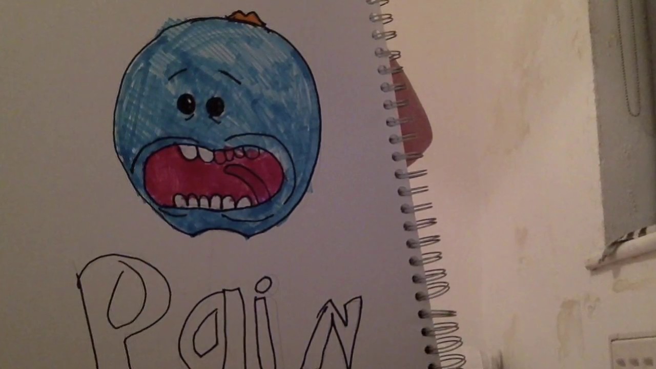 Drawing mr Meeseeks from Rick and Morty (time lapse) - YouTube