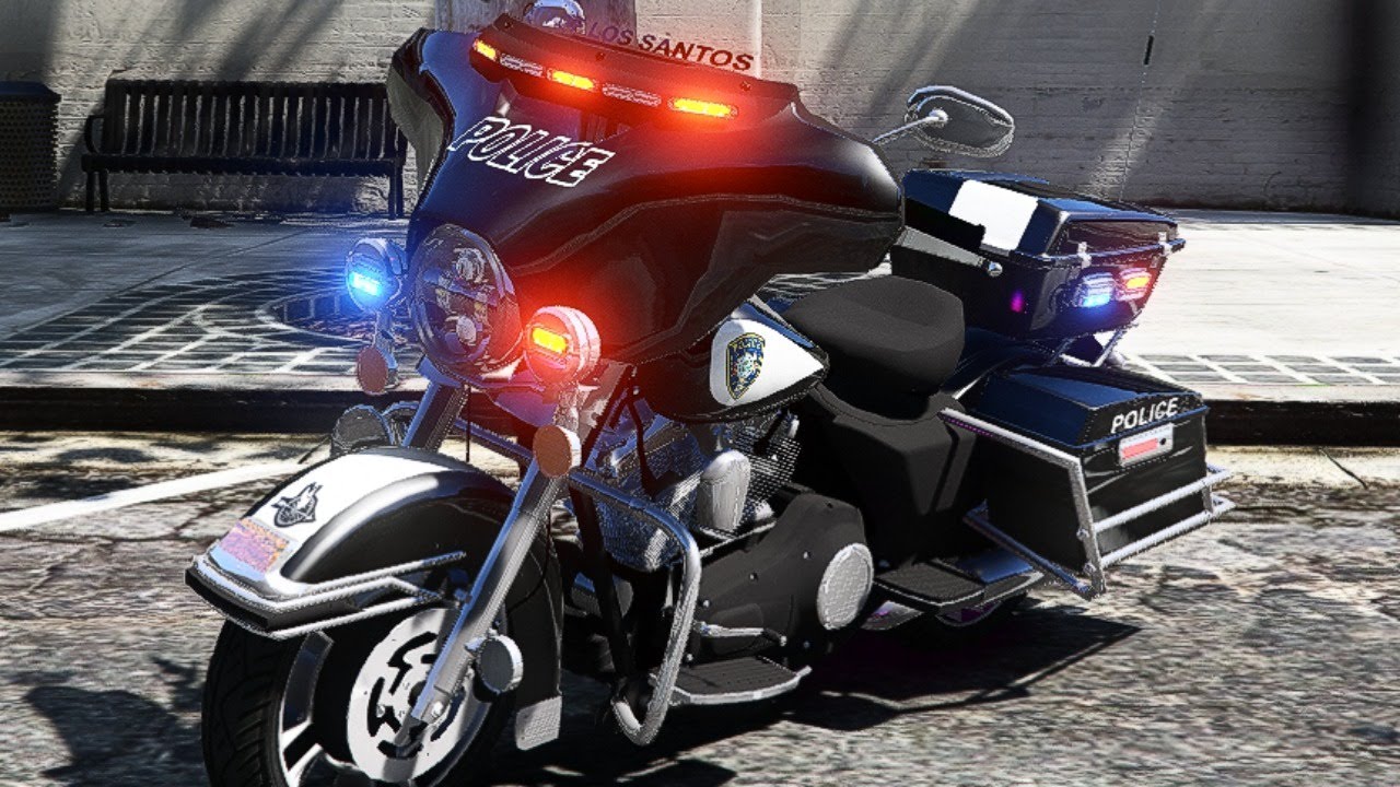 GTA5 LIVE PD - FIVEM - LOS SANTOS PD BIKE COP - 2011 HARLEY - MCRP ...