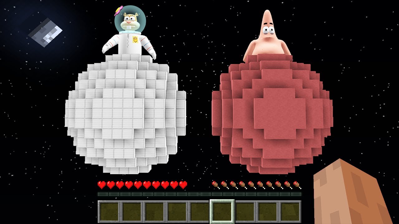 I FOUND Secret PLANET SANDY vs PATRICK in Minecraft! BIKINI BOTTOM ...