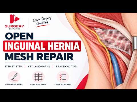 Open Inguinal Hernia Mesh Repair | Complete Surgical Steps
