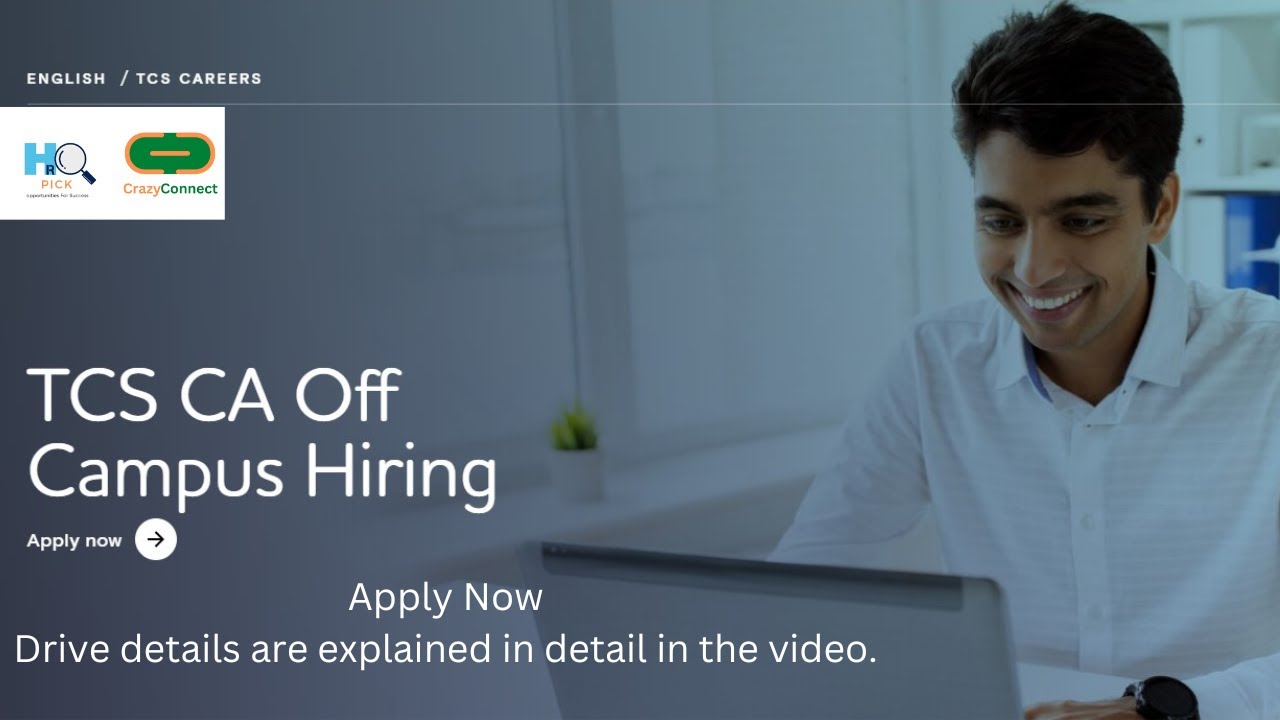 TCS CA recruitment Off Campus Hiring | Details Explained | HR Pick | V ...