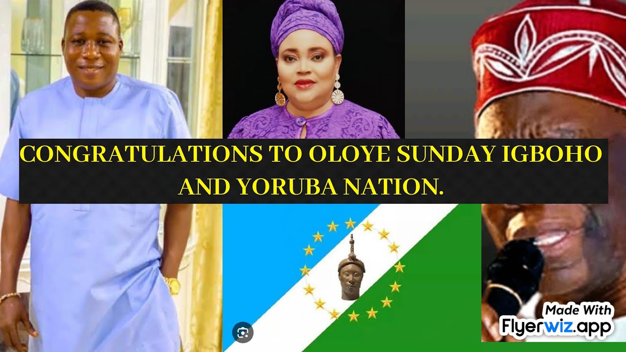 BREAKING!....CONGRATULATIONS TO OLOYE SUNDAY ADEYEMO IGBOHO OOSA AND ...