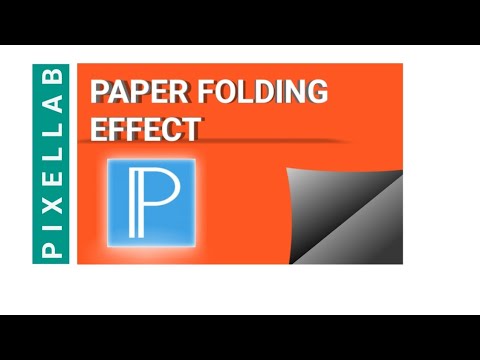 How to make paper folding effect in pixellab. - YouTube
