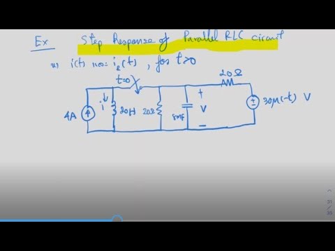 Ch8. Step Response of Parallel RLC Circuits with an example (in Thai ...