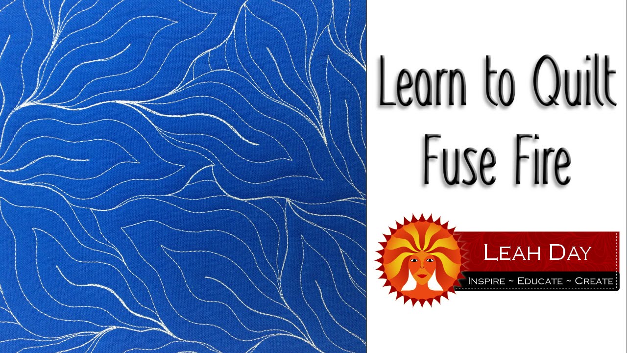 How to Machine Quilt Fuse Fire - YouTube