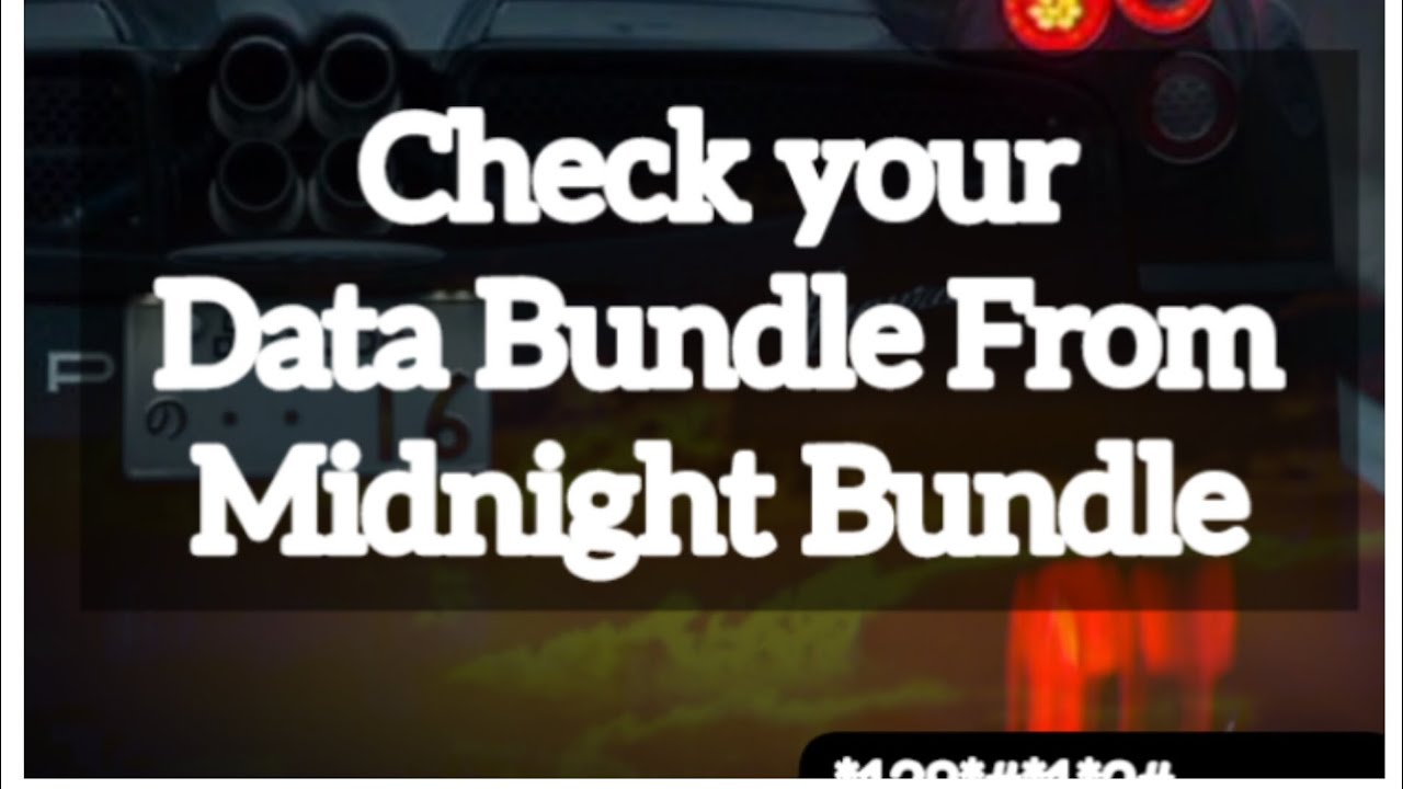 HOW TO CHECK DAYTIME DATA FROM MIDNIGHT DATA BUNDLE - YouTube