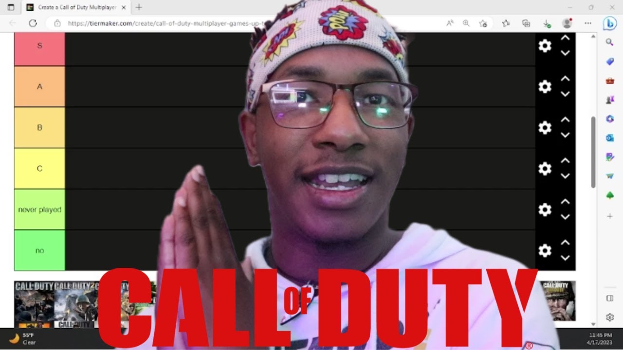 THE ULTIMATE AND MOST TOXIC CALL OF DUTY TIER LIST - YouTube
