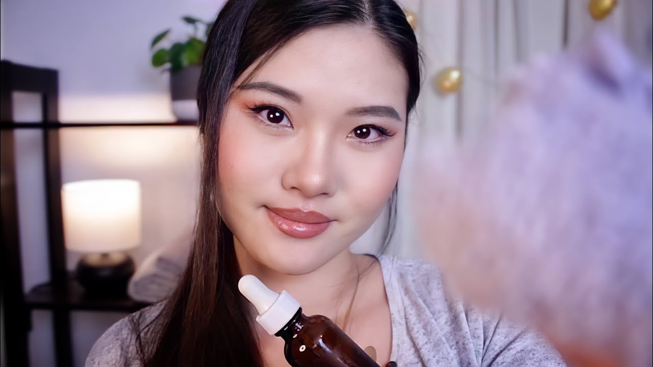 ASMR ~ Facial Spa Treatment ️| Relaxing Personal Attention & Layered ...