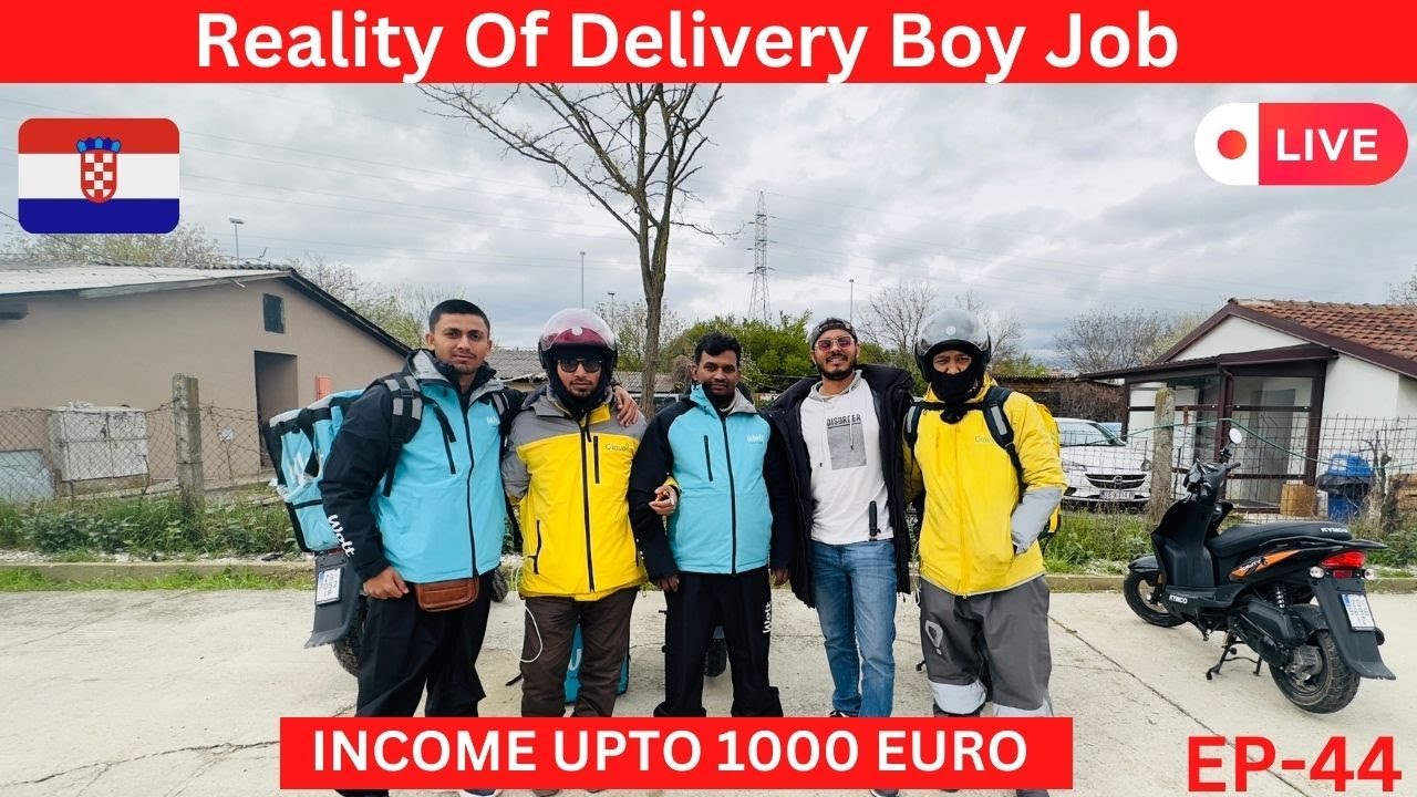 REAL INCOME OF DELIVERY BOY JOB | DELIVERY BOY JOB IN CROATIA 2023 ...