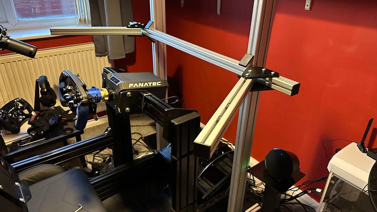 Pro simrig triple monitor stand build review - YouTube