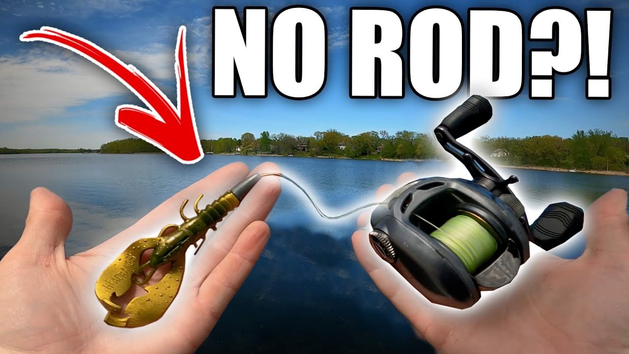 BASS FISHING WITHOUT A ROD?! - YouTube