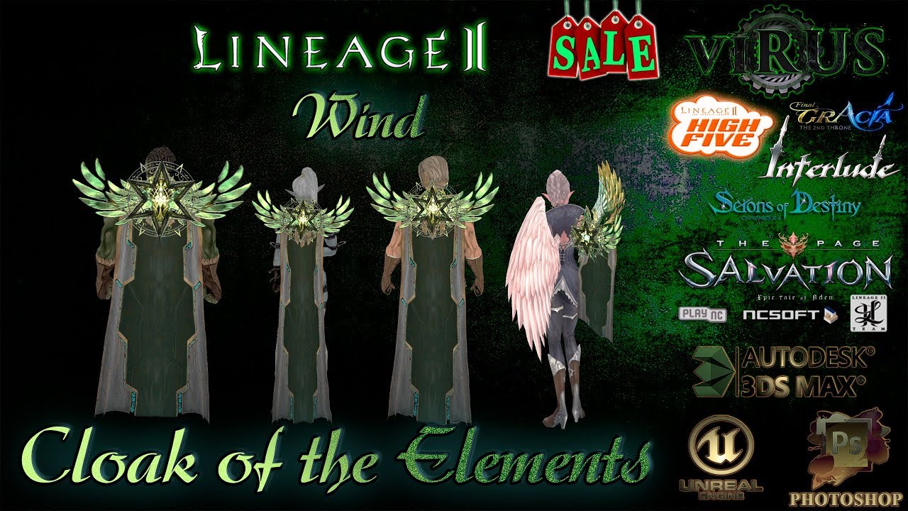 Improved Cloaks of Elements. Wind. LINEAGE II. Any Chronicles √i®uS ...