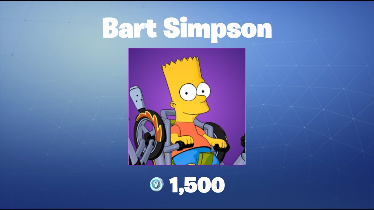 Bart Simpson | Fortnite Outfit/Skin - YouTube
