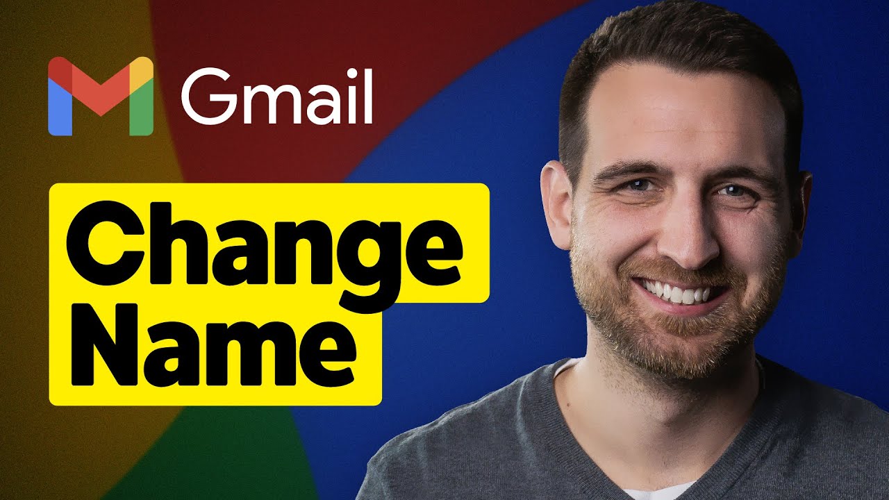 How to Change Gmail Name - YouTube