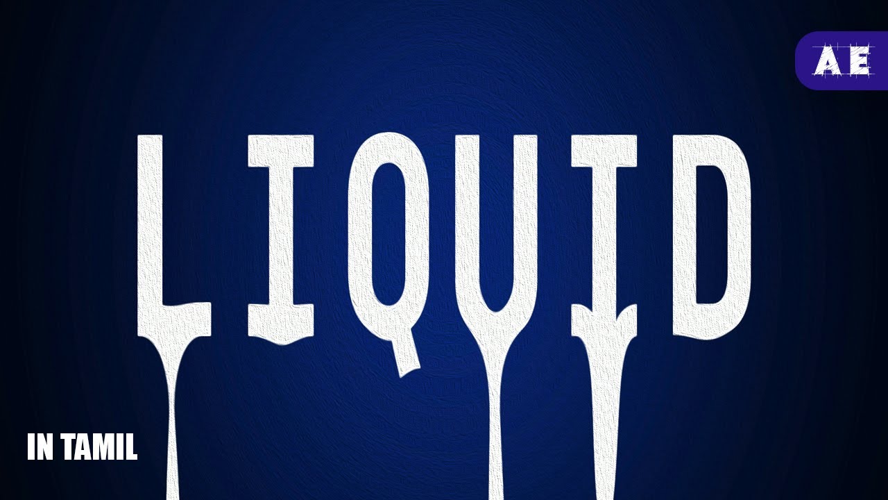 Make Awesome Dripping Liquid Title animation in After Effect. - YouTube