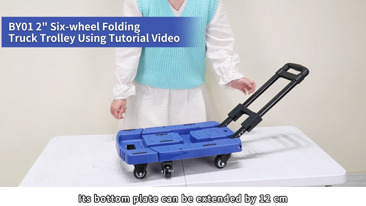 BY01 2" Six-wheel Hand Truck Trolley | Folding Trolley Cart | Platform ...