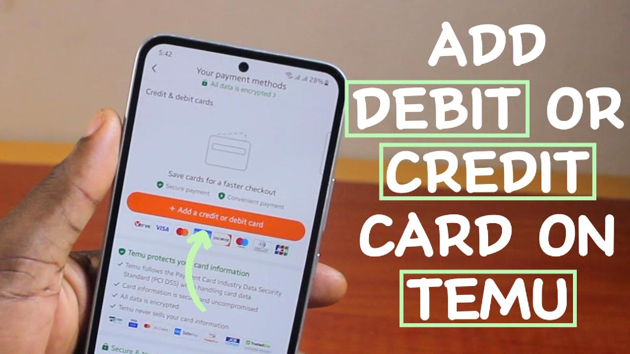 How to Add Debit or Credit Card on Temu for Shopping - YouTube
