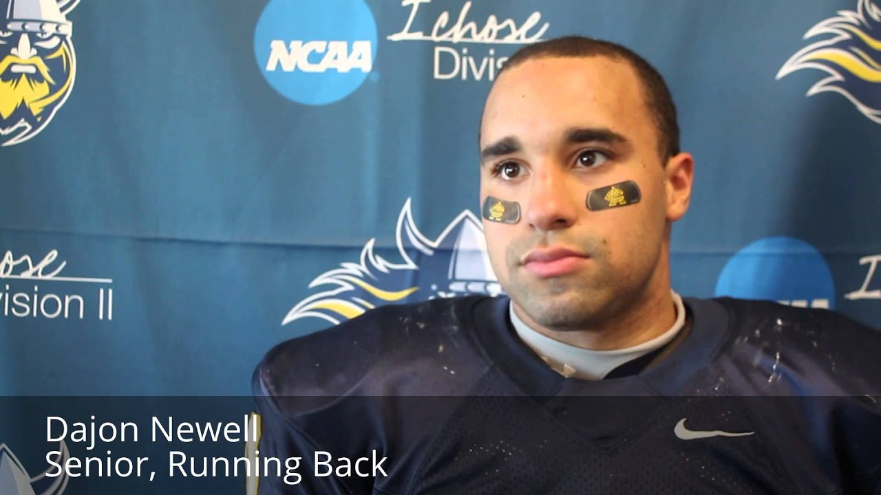 Seniors Jake Lee and Dajon Newell talk after 33-8 win on Senior Day ...