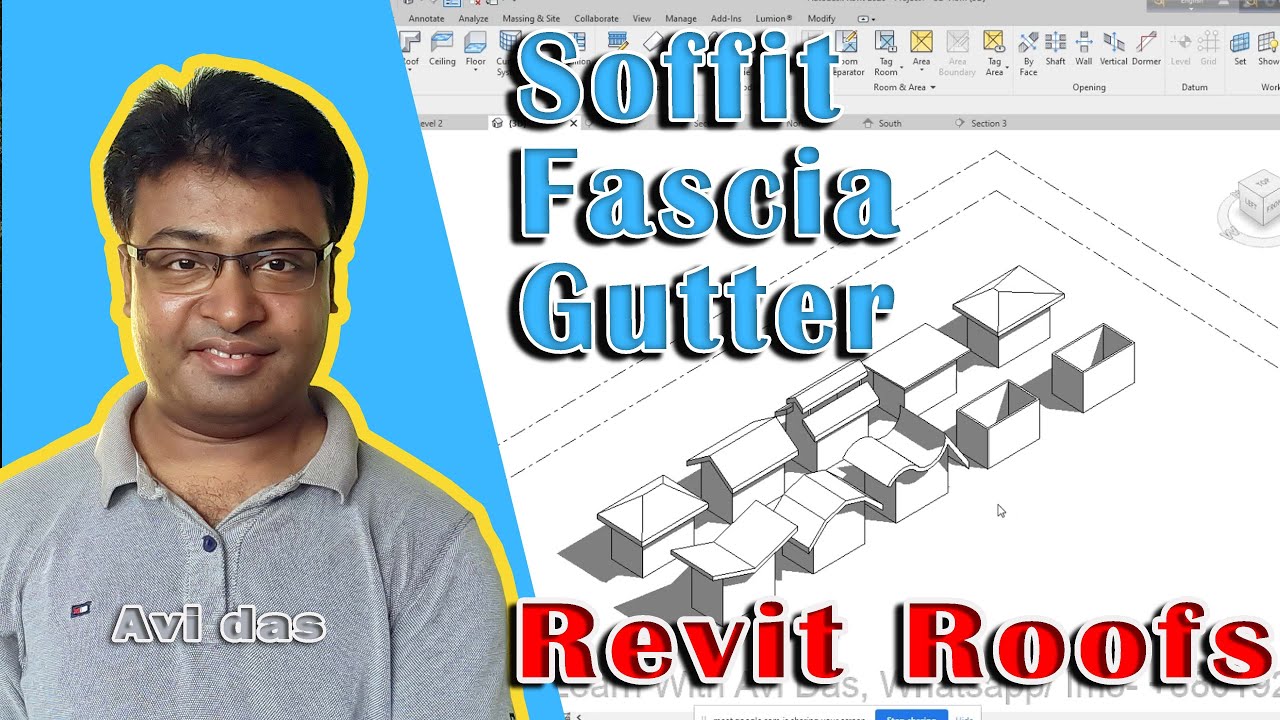 Roof, Soffit, Fascia, Gutter in Revit Architecture | Tutorial Bee IT ...