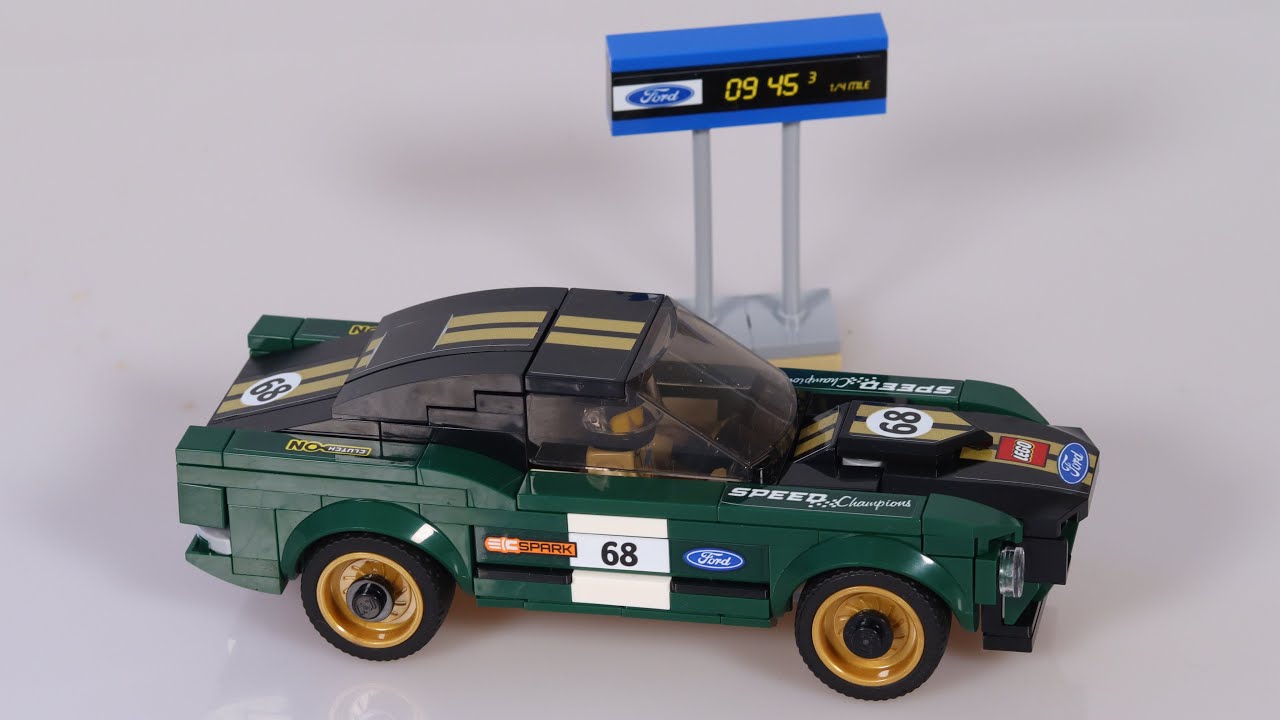 LEGO 1968 Ford Mustang Speed Build (Speed Champions 75884) - YouTube