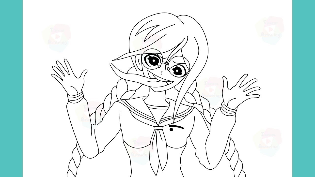 How to Draw Genocide Jack | Danganronpa step by step drawing - YouTube