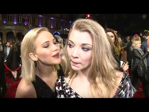 Oops! Jennifer Lawrence Accidently Kisses Her Hunger Games Co-Star Natalie Dormer