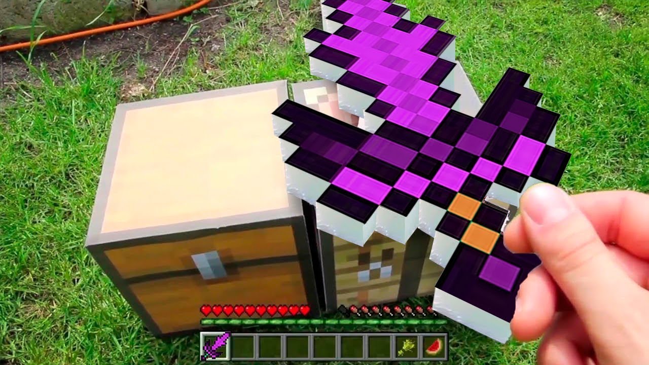 Minecraft RTX in Real Life POV NETHER SWORD CRAFTING Realistic ...