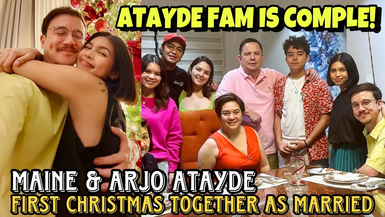 MAINE MENDOZA & ARJO FIRST CHRISTMAS WITH ATAYDE FAMILY 🥰 PAKASAYA NI ...