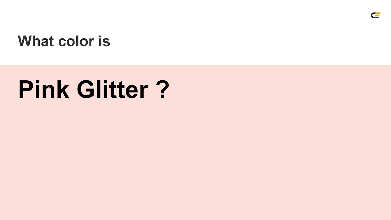 Pink Glitter color #fddfda hex Cool Red color fddfda - YouTube