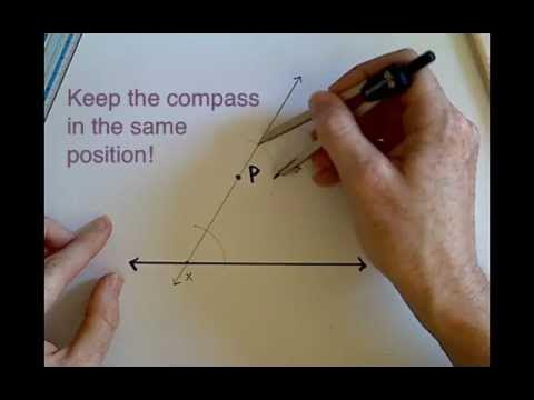 Constructing a Parallel Line - YouTube
